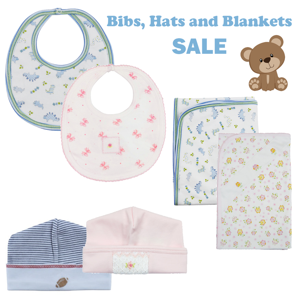 Bibs, Blankets and Hats on Sale