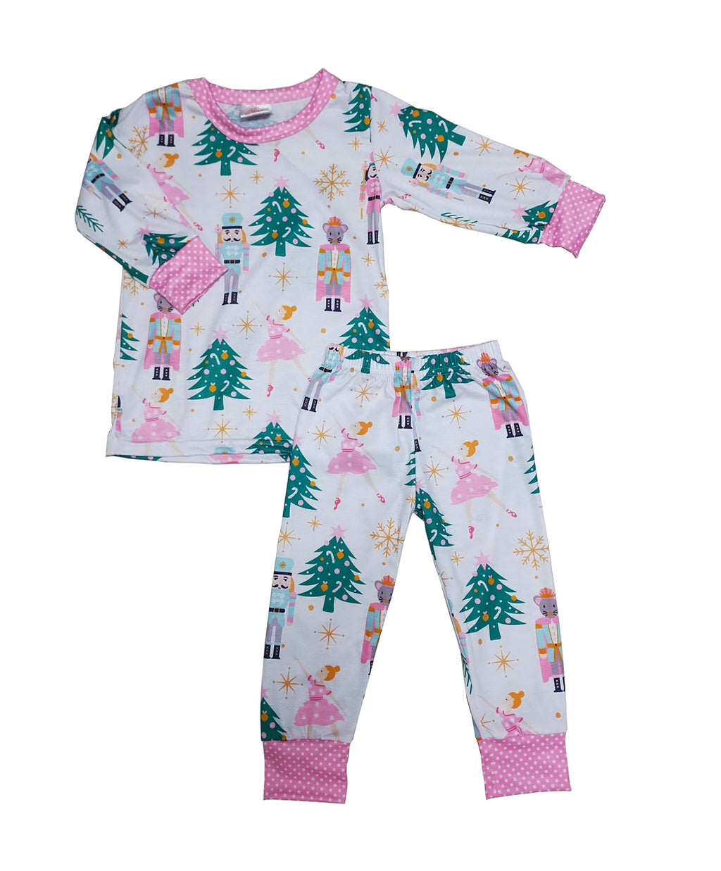 Girl's Nutcracker 2pc Christmas Pajama Set