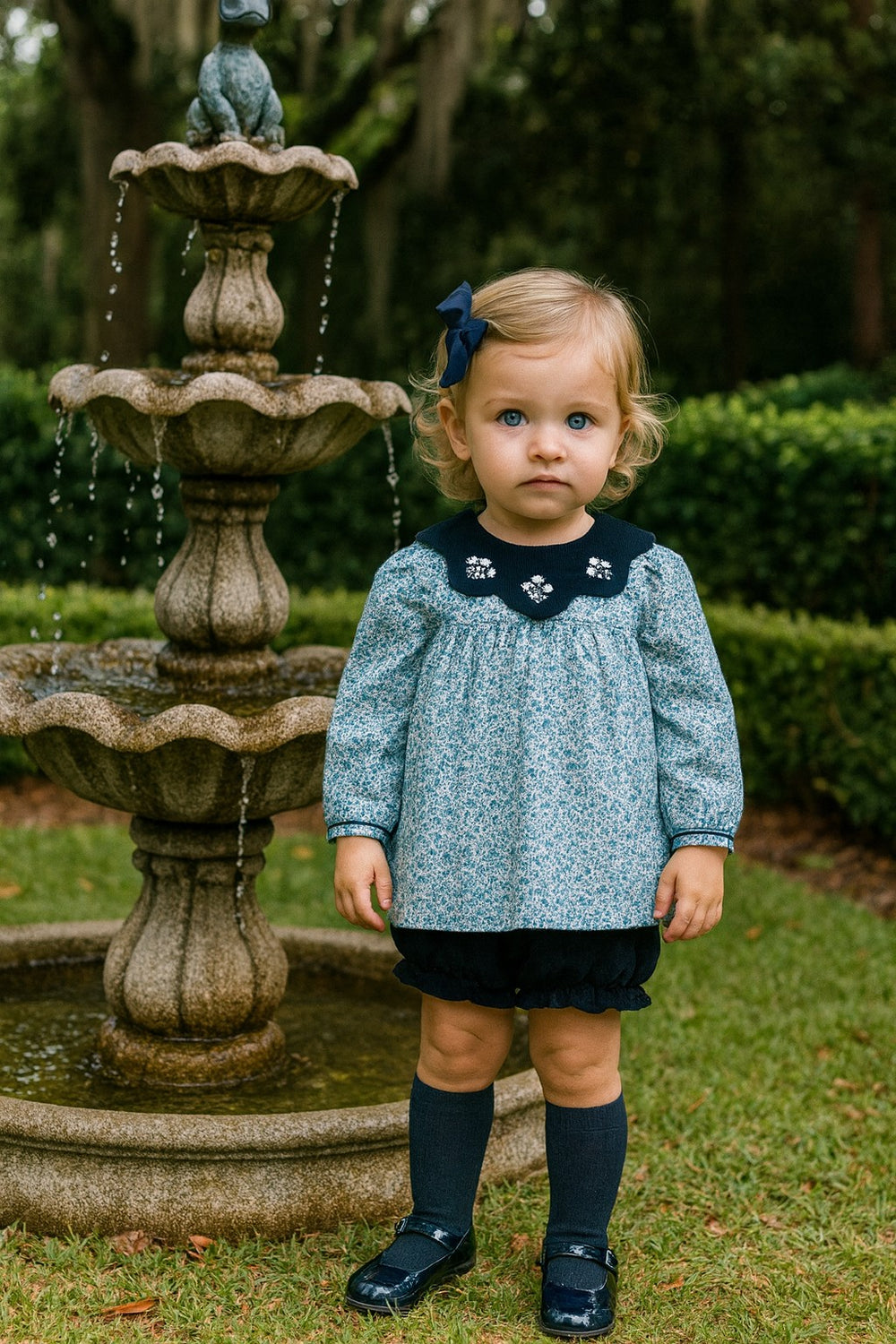 Fall London girl's bloomer set