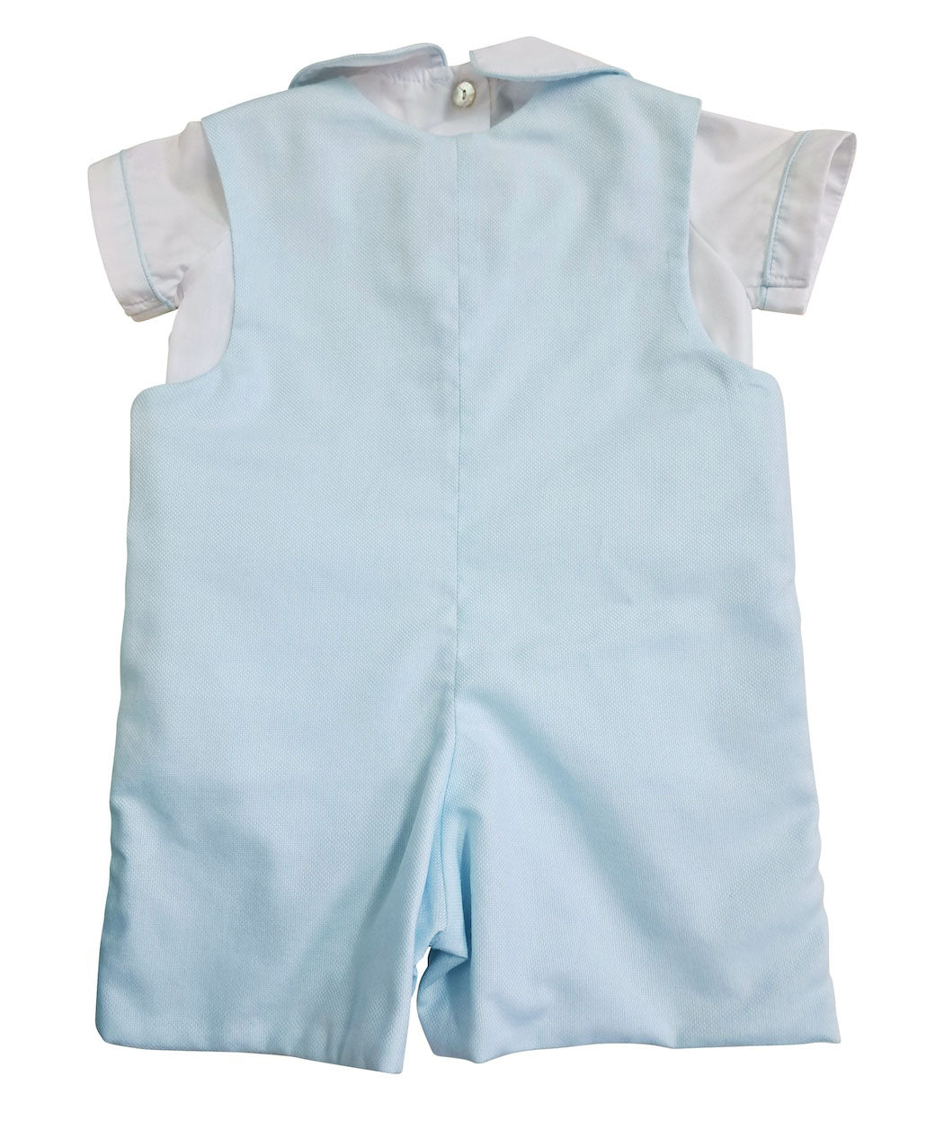 Baby Boys Mint Blue Easter Shortall Set