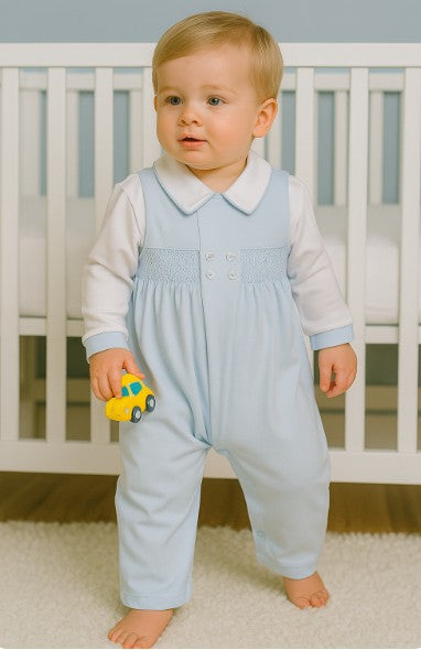 Baby Boy's "Celine & Tom" Overall Set